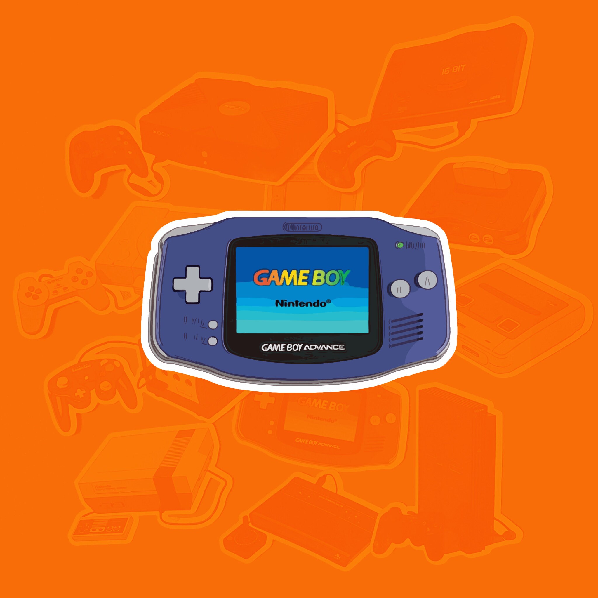 Retro Console Vector Sticker Set - Etsy