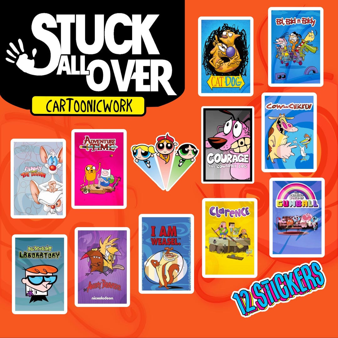 Cartoonicwork Sticker Pack - Etsy