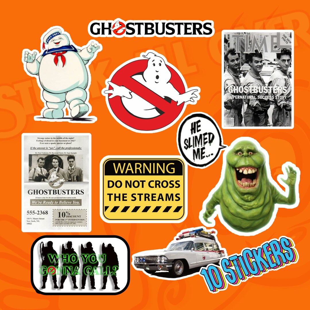 Ghostbusters Sticker Set - Etsy