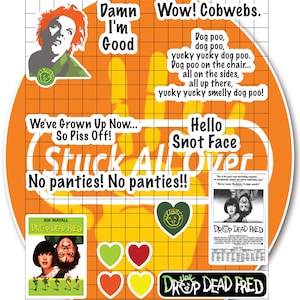 Drop Dead Fred Movie Sticker Pack - Etsy