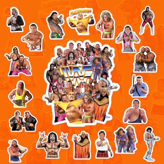 WWF 80s Wrestling Legends Sticker Pack - Etsy