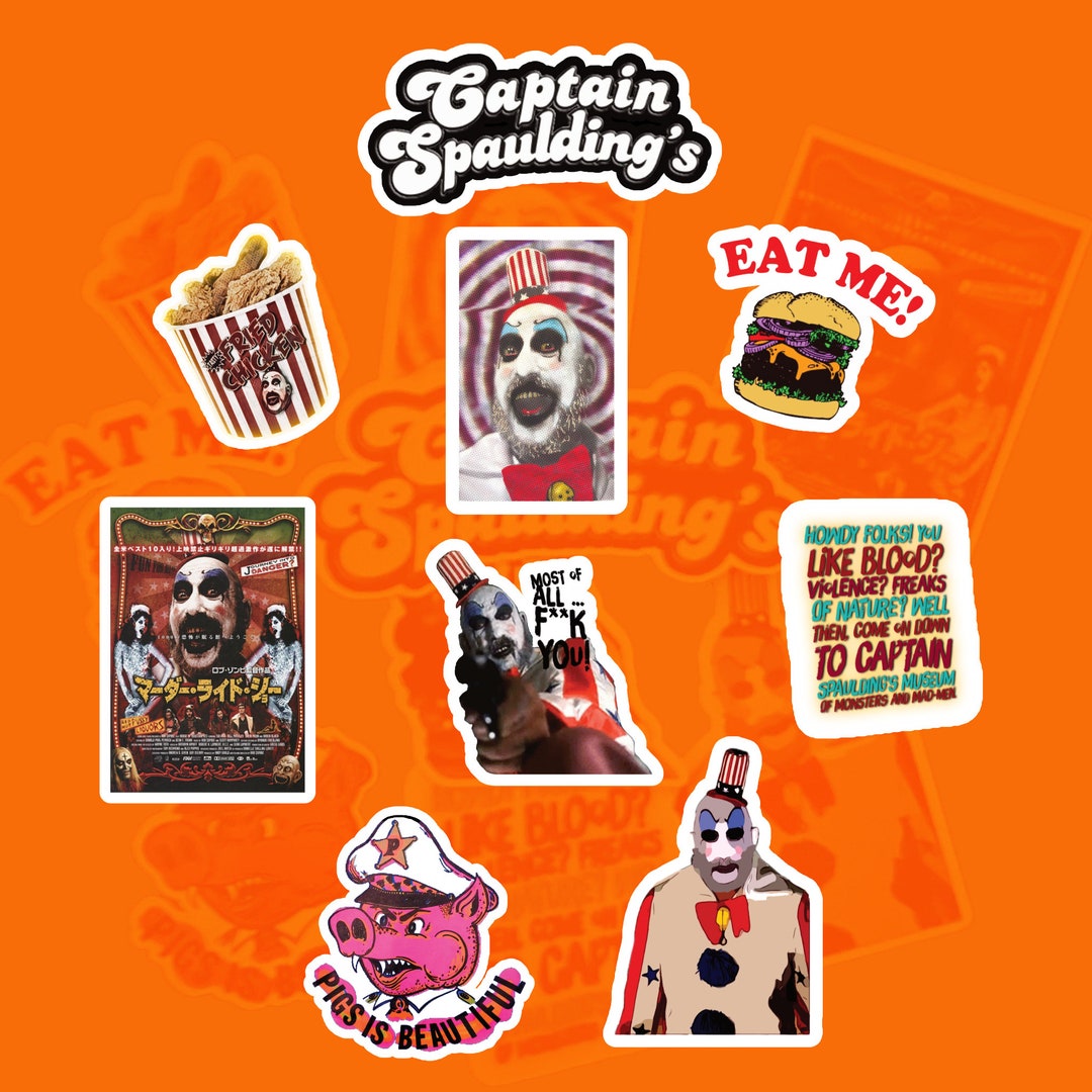 Captain Spaulding Sticker Set - Etsy