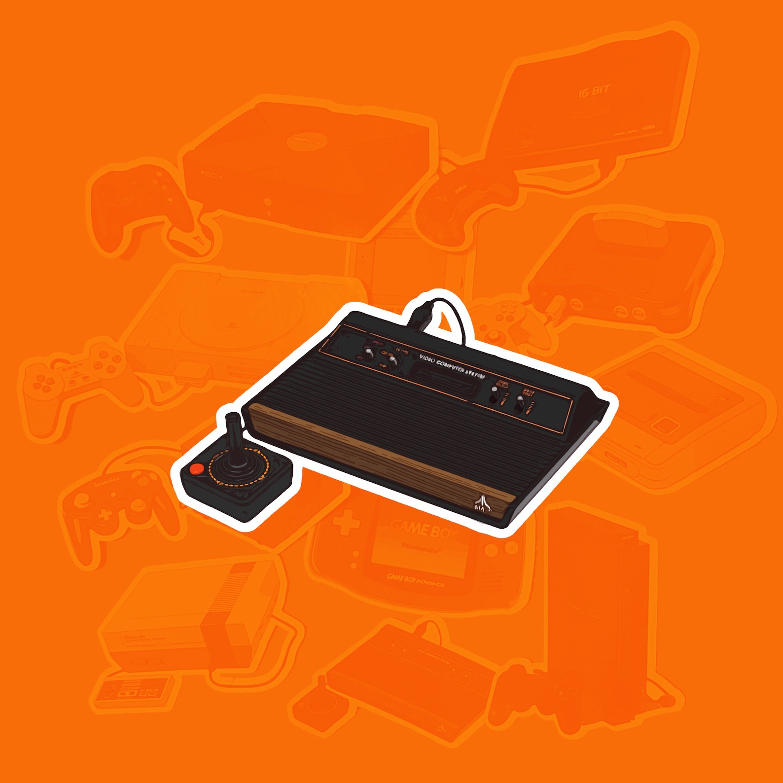 Retro Console Vector Sticker Set - Etsy UK
