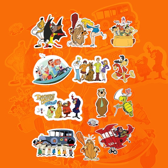 Retro Classic Cartoon Sticker Set | Etsy