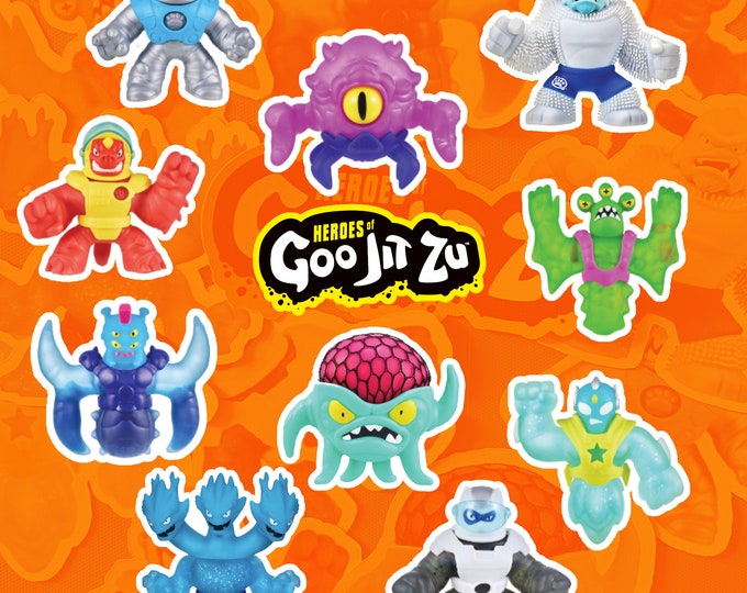 Goo Jit Zu Party Labels - 1.3oz Can of Chips - Goo Jit Zu Party Labels ...