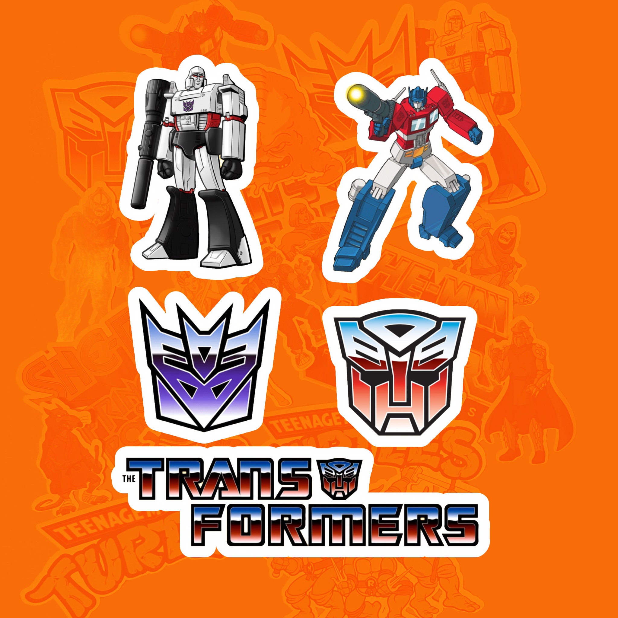 80s Retro Cartoon Sticker Packs - Etsy UK