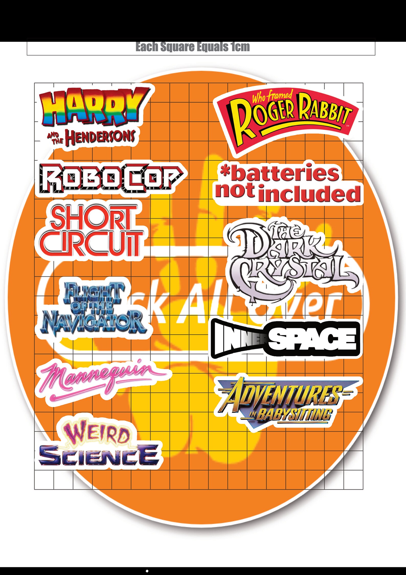 80s Movies Sticker Pack 2 - Etsy