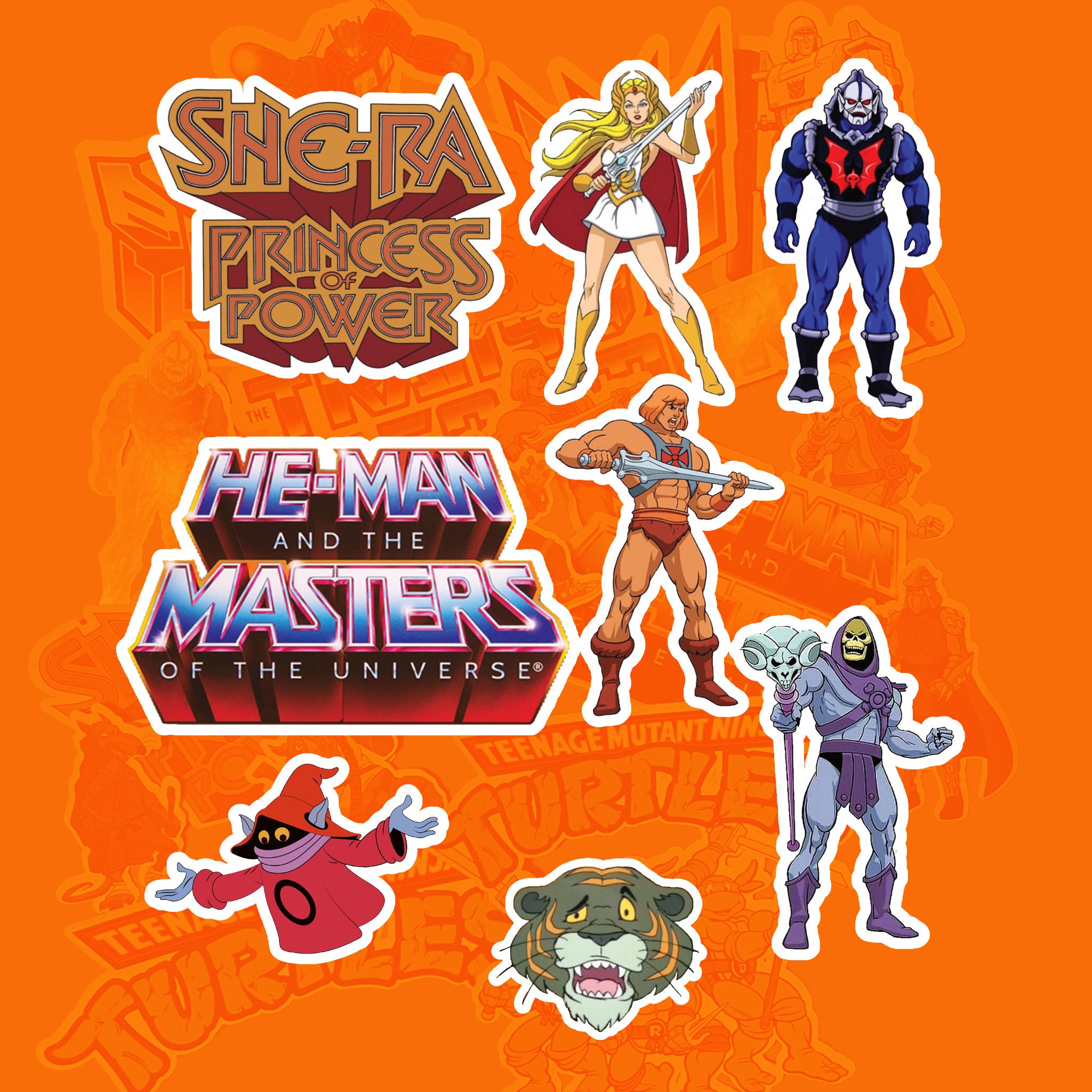 80s Retro Cartoon Sticker Packs - Etsy UK
