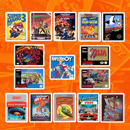 Retro Games Box Art Pack - Etsy