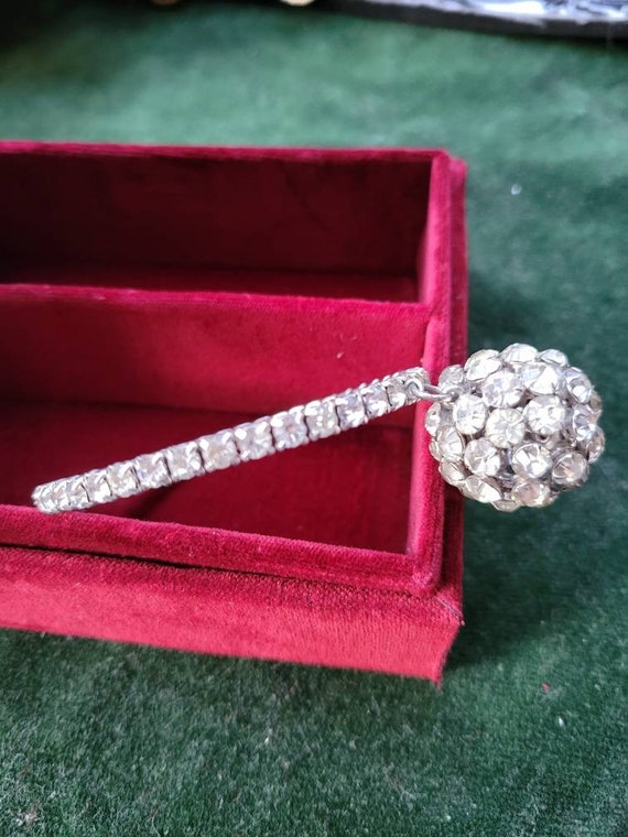 Rhinestone bangle dangle ball - Gem