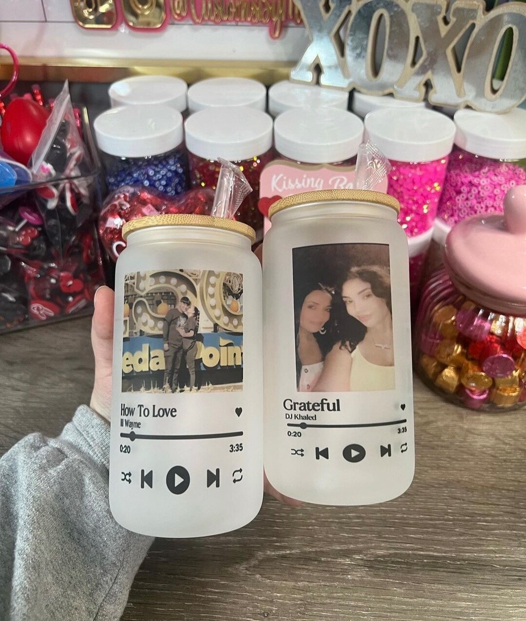Spotify Photo and Song 16 Oz Frosted Cup *PLEASE READ Item Description ...