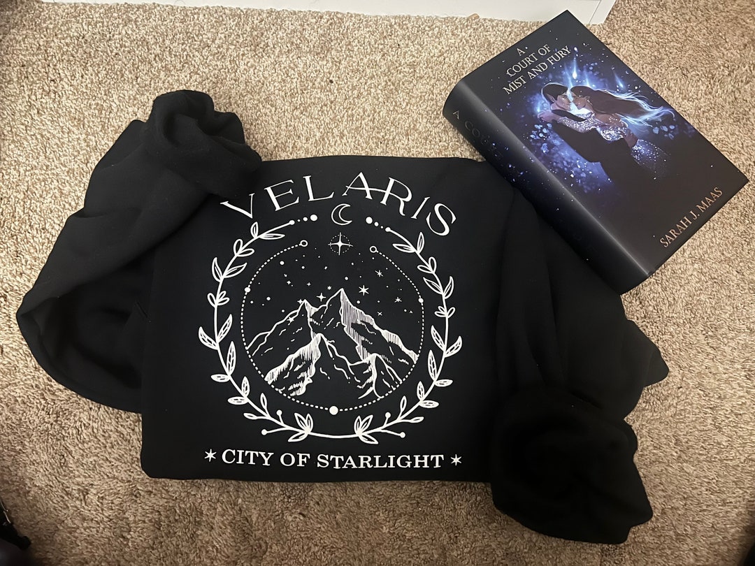 ACOTAR Velaris Black CREWNECK Hanes Brand Swipe to See Size Chart - Etsy