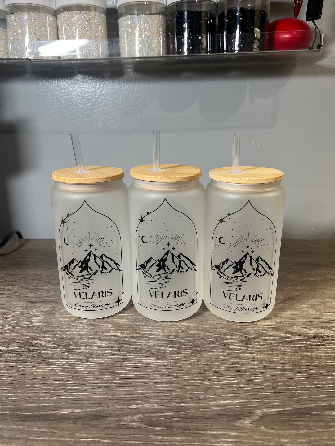 ACOTAR Velaris City of Starlight 16 Oz Frosted Cup - Etsy