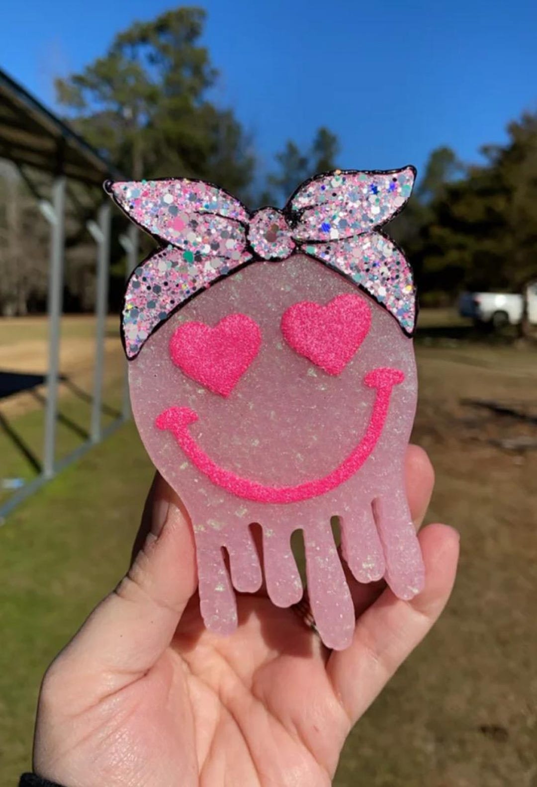 Valentine Drip Smiley Freshie | Cute Freshies | Car Freshies - Etsy