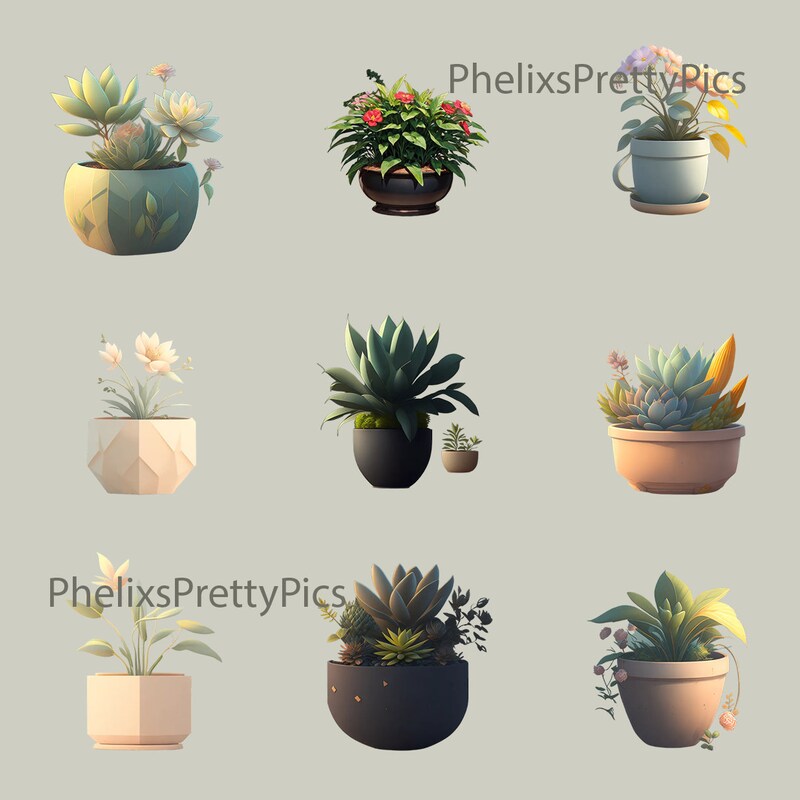 Plant Clip Art - Etsy