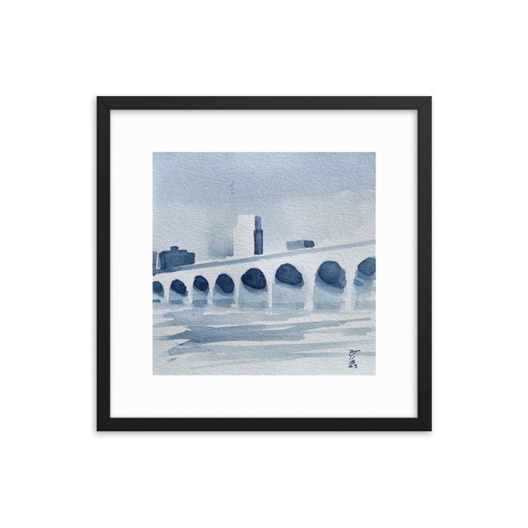 Stone Arch Bridge Mono, Minneapolis, Minnesota - Etsy