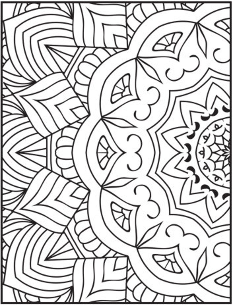 Mandala Coloring Pages 11 Pages - Etsy