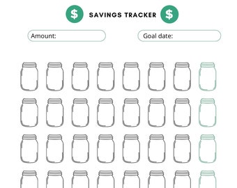 Savings Tracker - Etsy