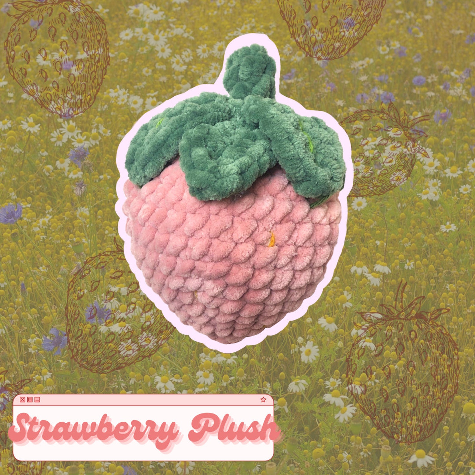 Strawberry Plushie Crochet Pattern Downloadable PDF - Etsy