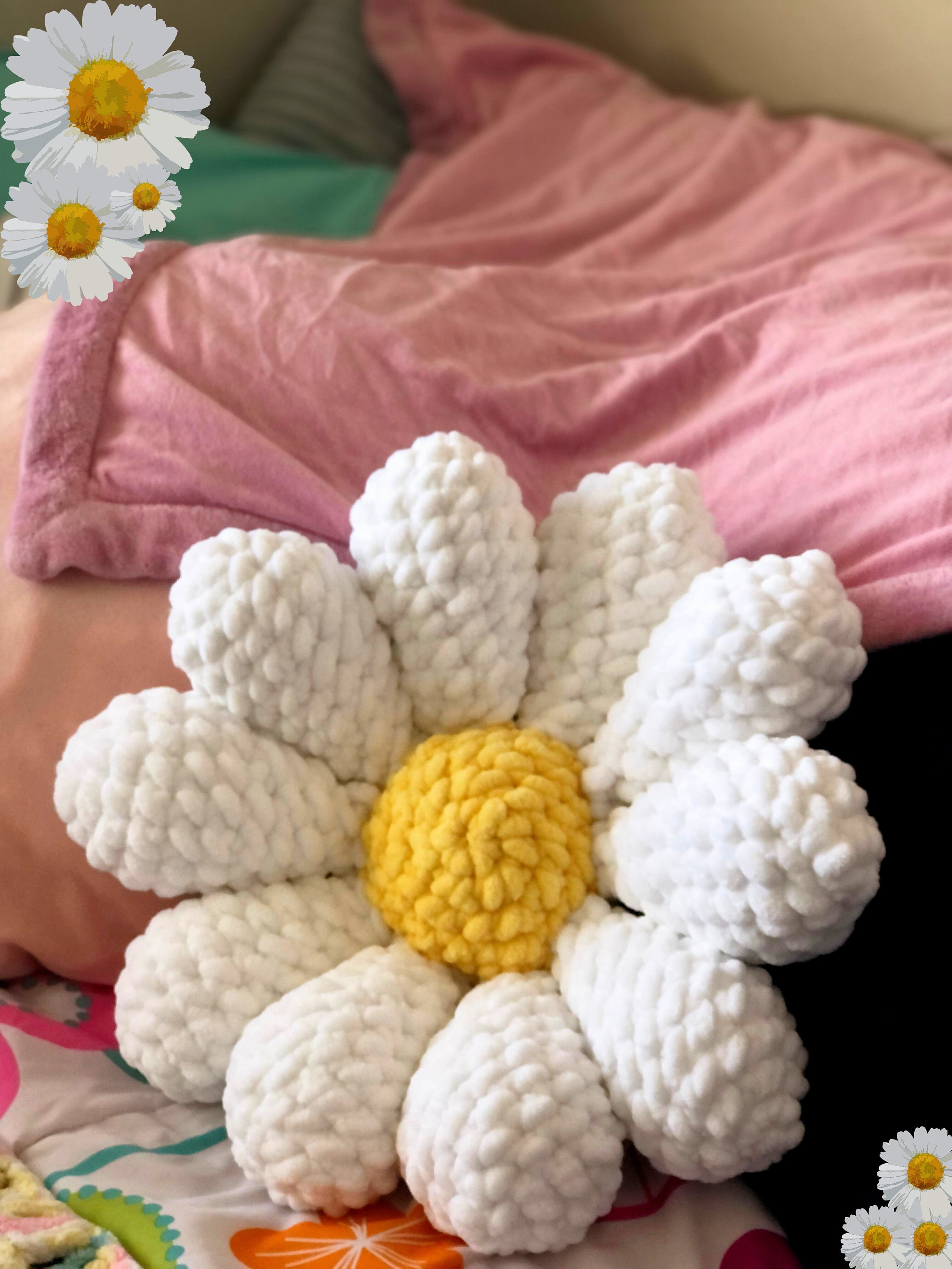Daisy Flower Crochet PDF Pattern Downloadable - Etsy