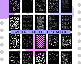 NEW Panel Collection Svg, Reusable Stencil Lasercut Bundle, Repeated ...