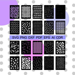 Reusable Texture Stencil Bundle: Vector Patterns, Home Decor (digital ...