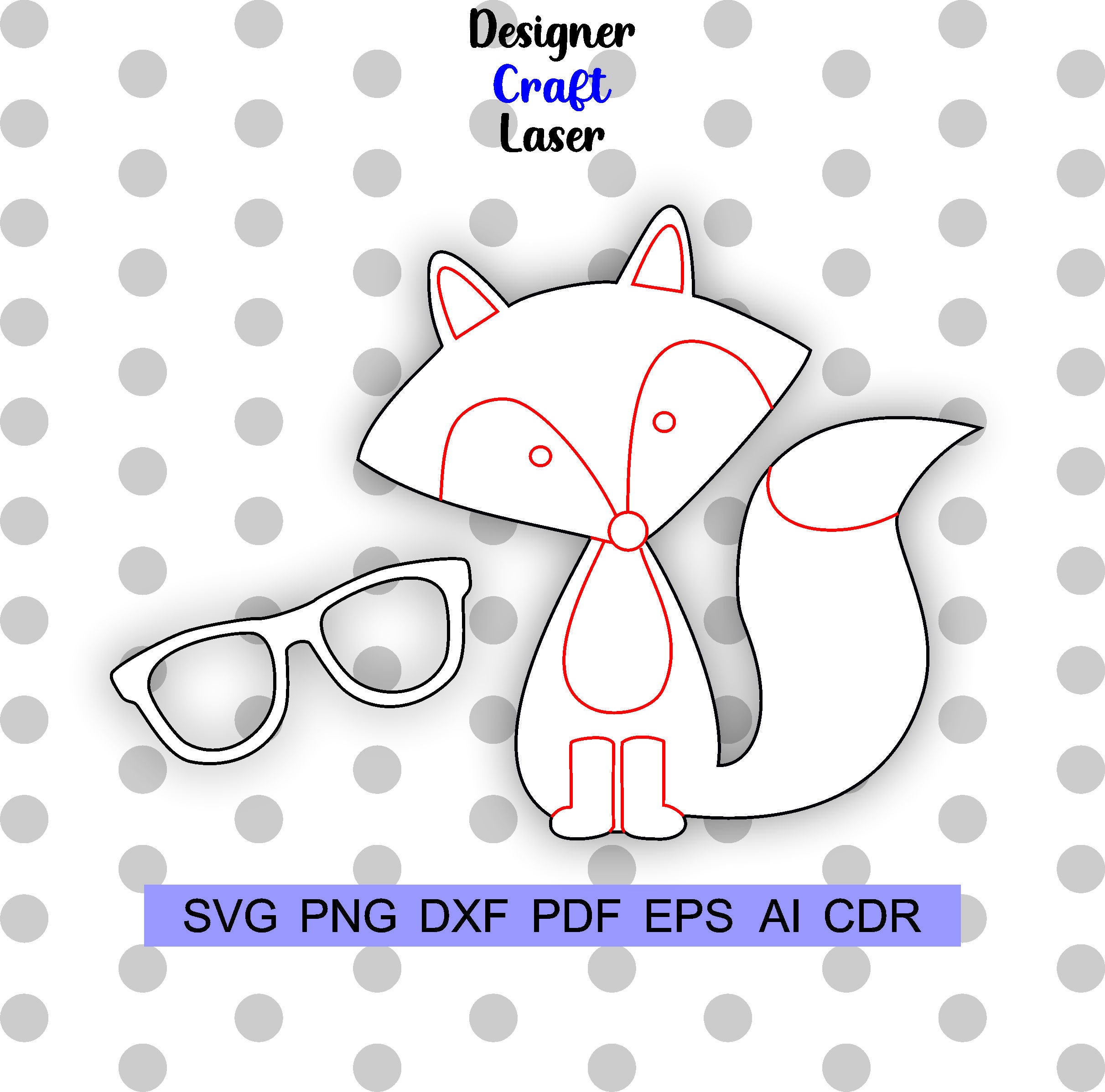 Cute Fox Animal Brooch Svg, Brooch Pin Engrave Vector Bundle for Laser ...