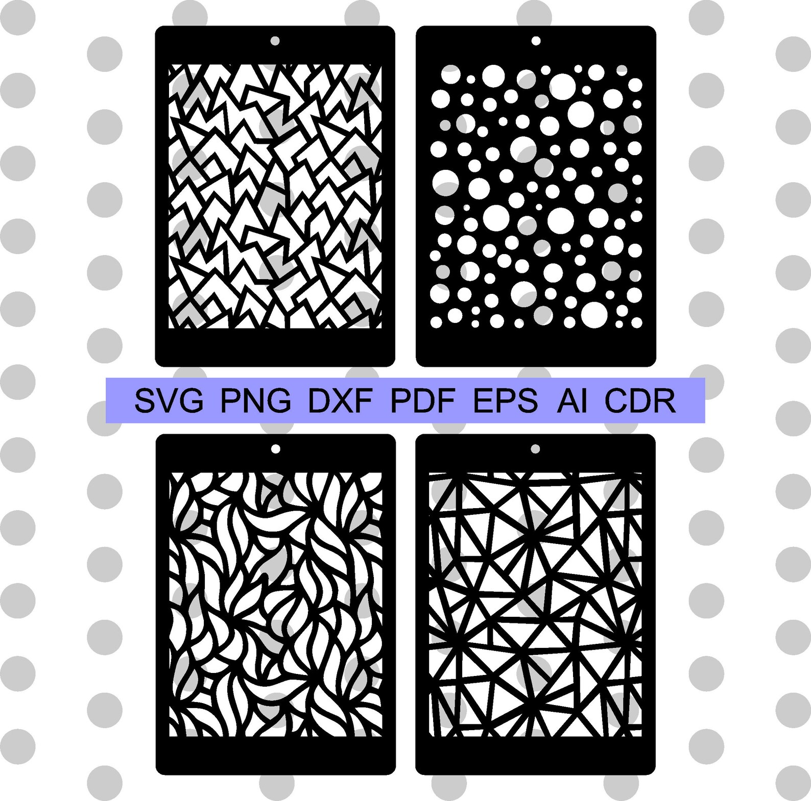 Geometric Panel SVG Bundle: Stencil Background Designs (digital ...