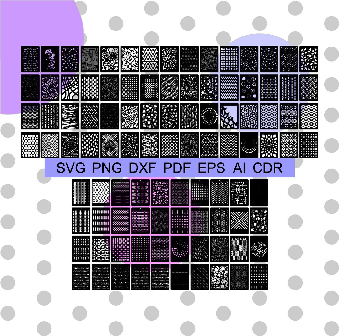 NEW Stencil Set Svg, Panel Collection Svg, Reusable Lasercut Bundle ...