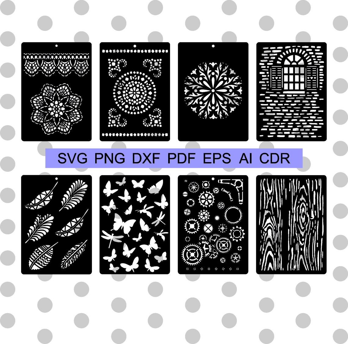 Reusable Stencil Set Svg Bundle Home Decor Painting Art Deco - Etsy