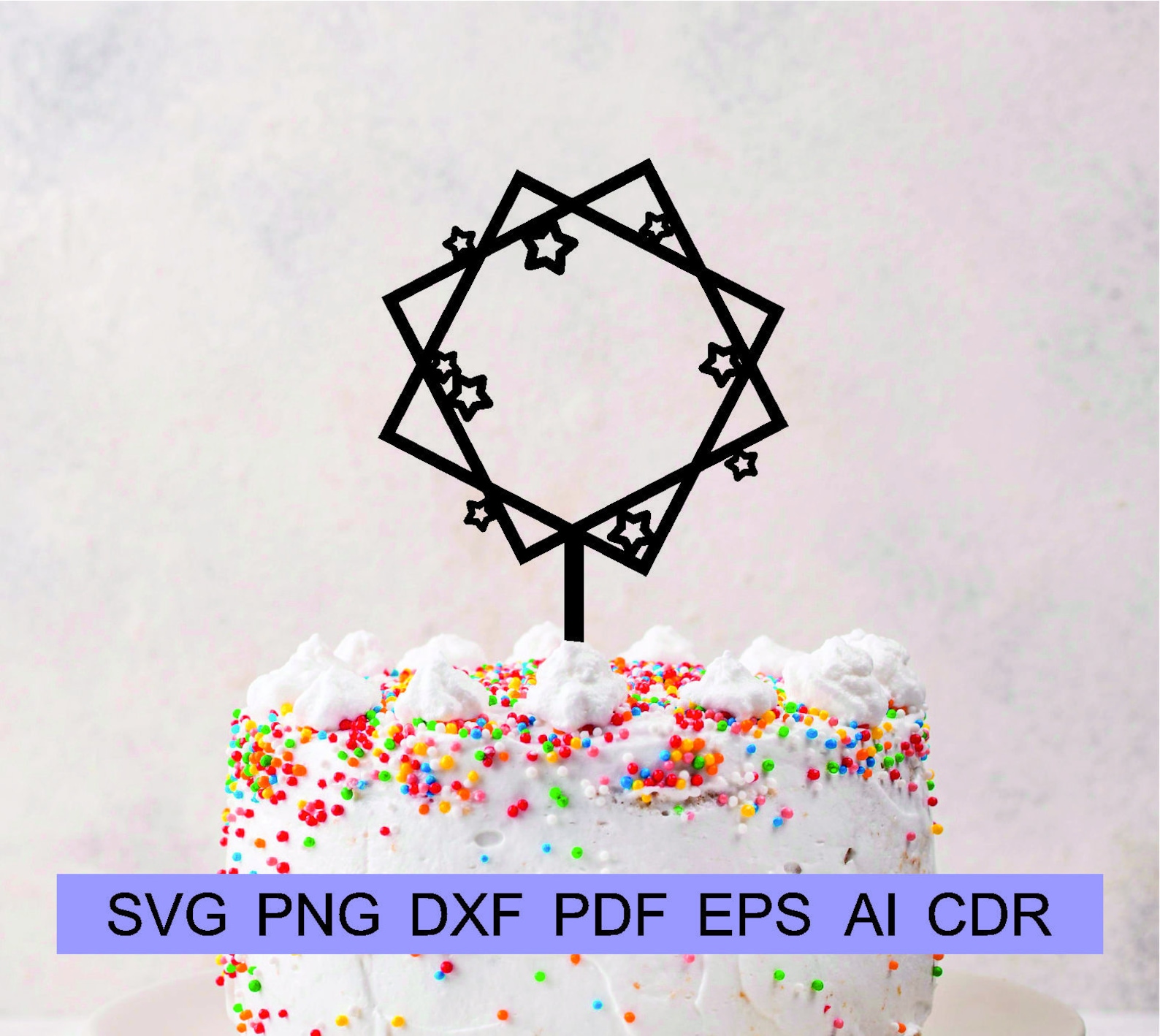 Wedding Cake Topper Svg, Cake Topper Frame, Birthday Topper Svg, Flower ...