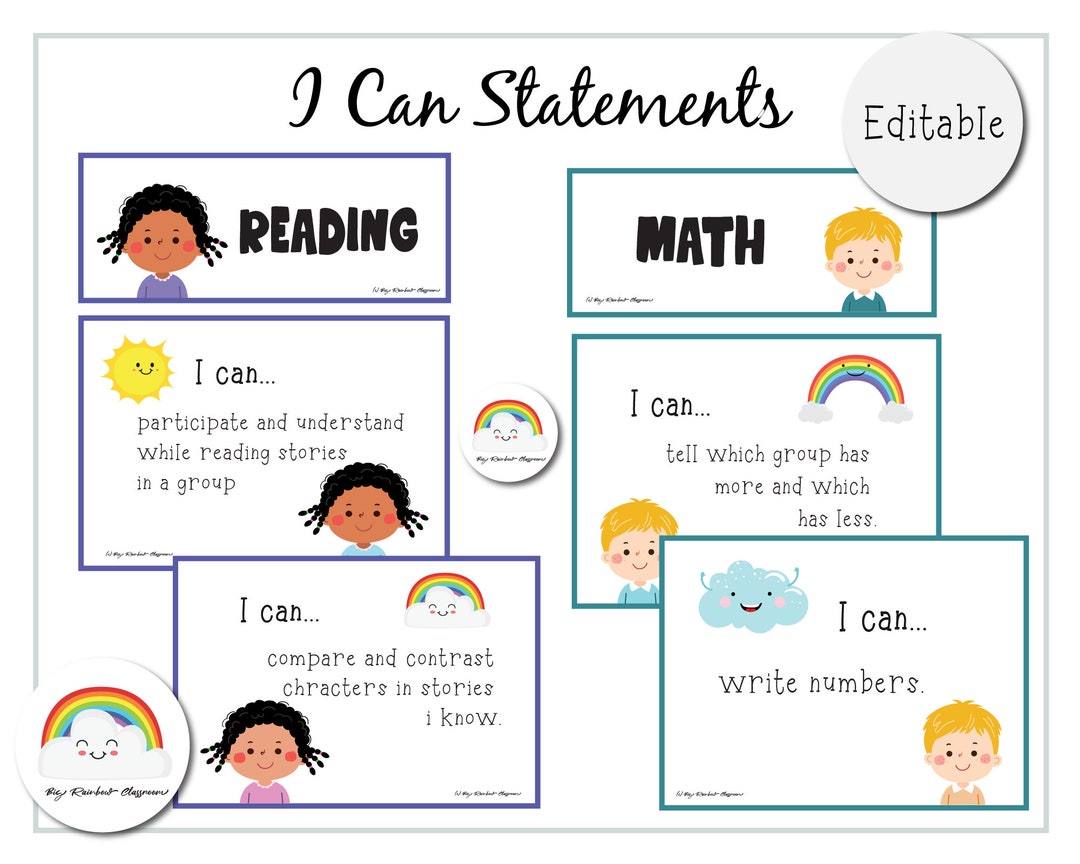 Buy Classroom I Can Poster/editable Classroom Poster/bulletin Online in ...