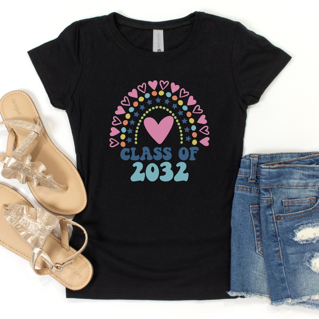 Class of 2032, Cute Class of 2032 Shirt, Grade School Shirt, First Day ...