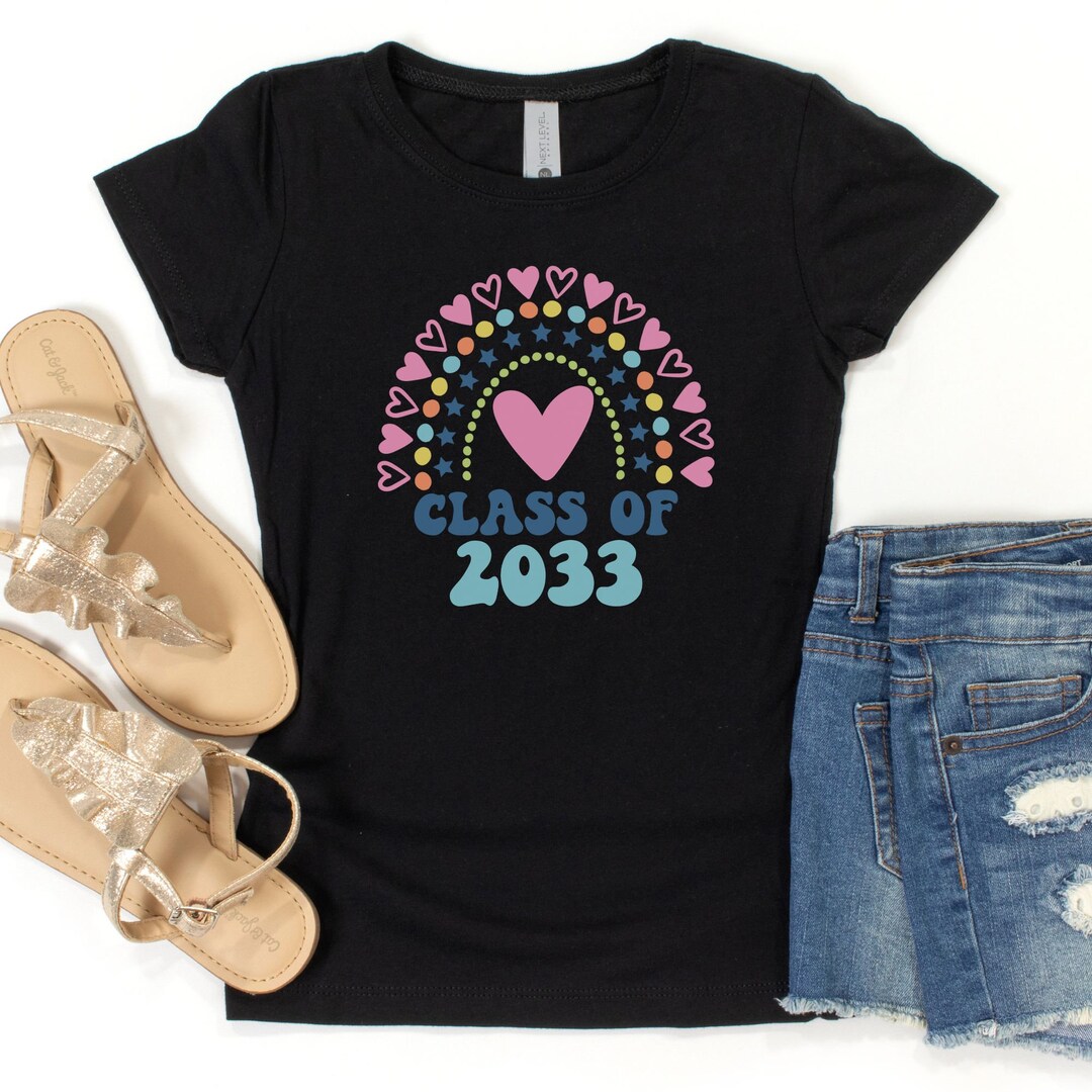 Class of 2033, Class of 2033 Shirt, Cute Grade School Shirt, First Day ...