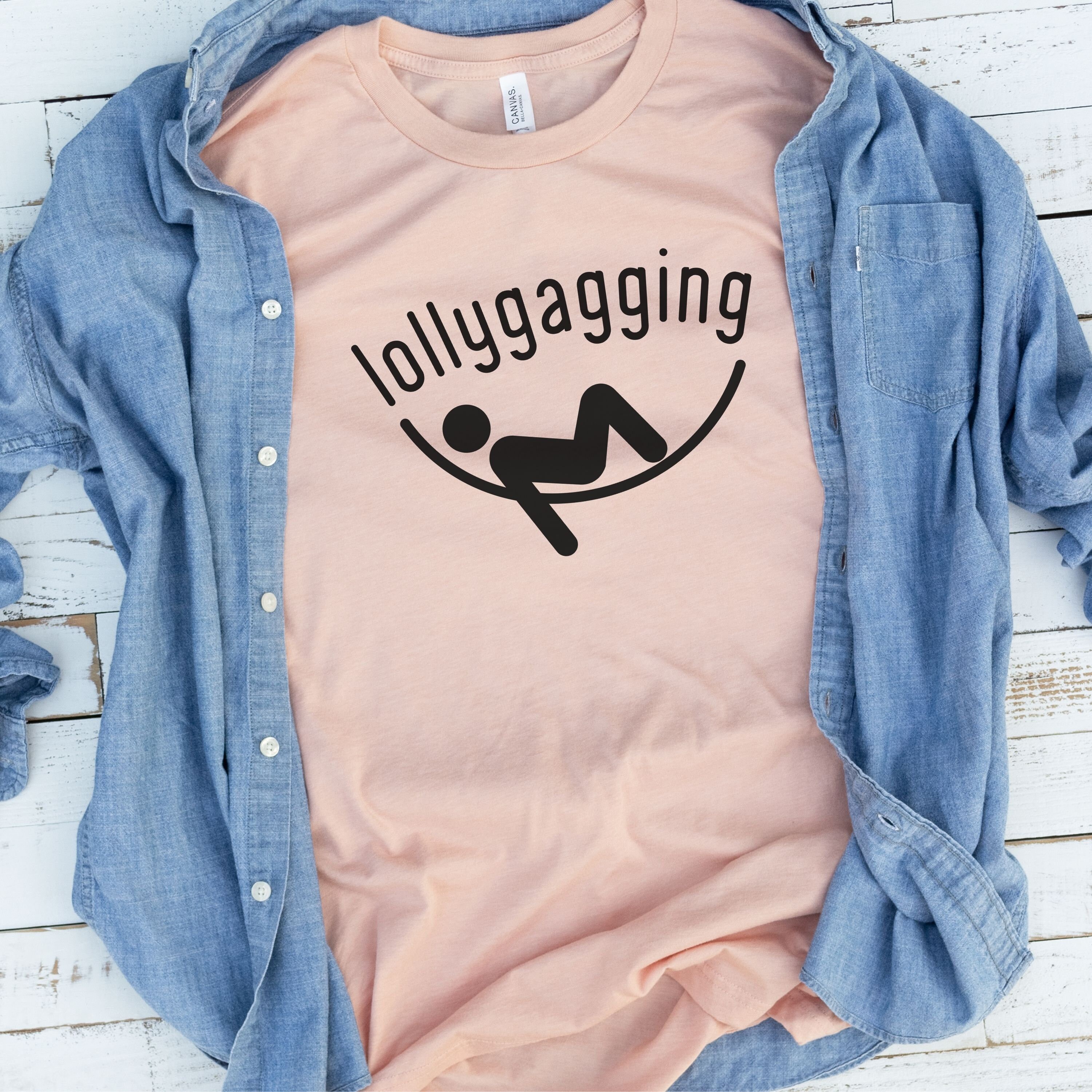 Lollygagging, Funny Lollygag Shirt, Chill Shirt, Summer Vacation Shirt ...