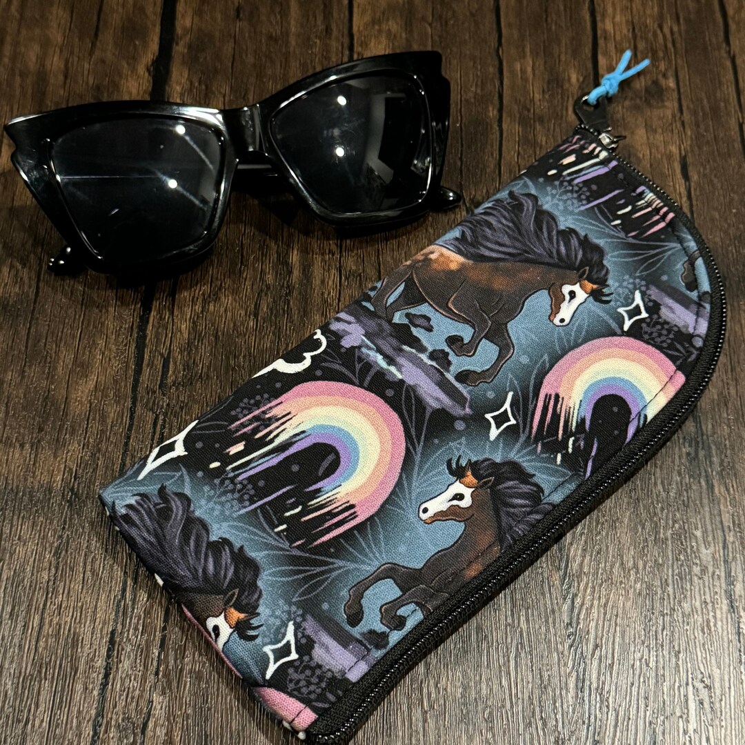 Gothic Rainbow Horses Glasses Case - Etsy