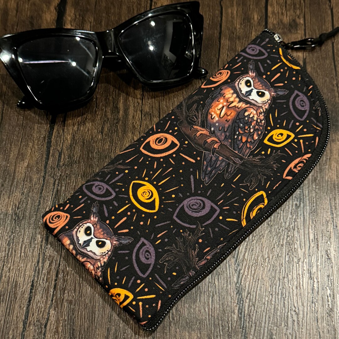 Spooky Owl Gothic Halloween Witchy Glasses Case - Etsy