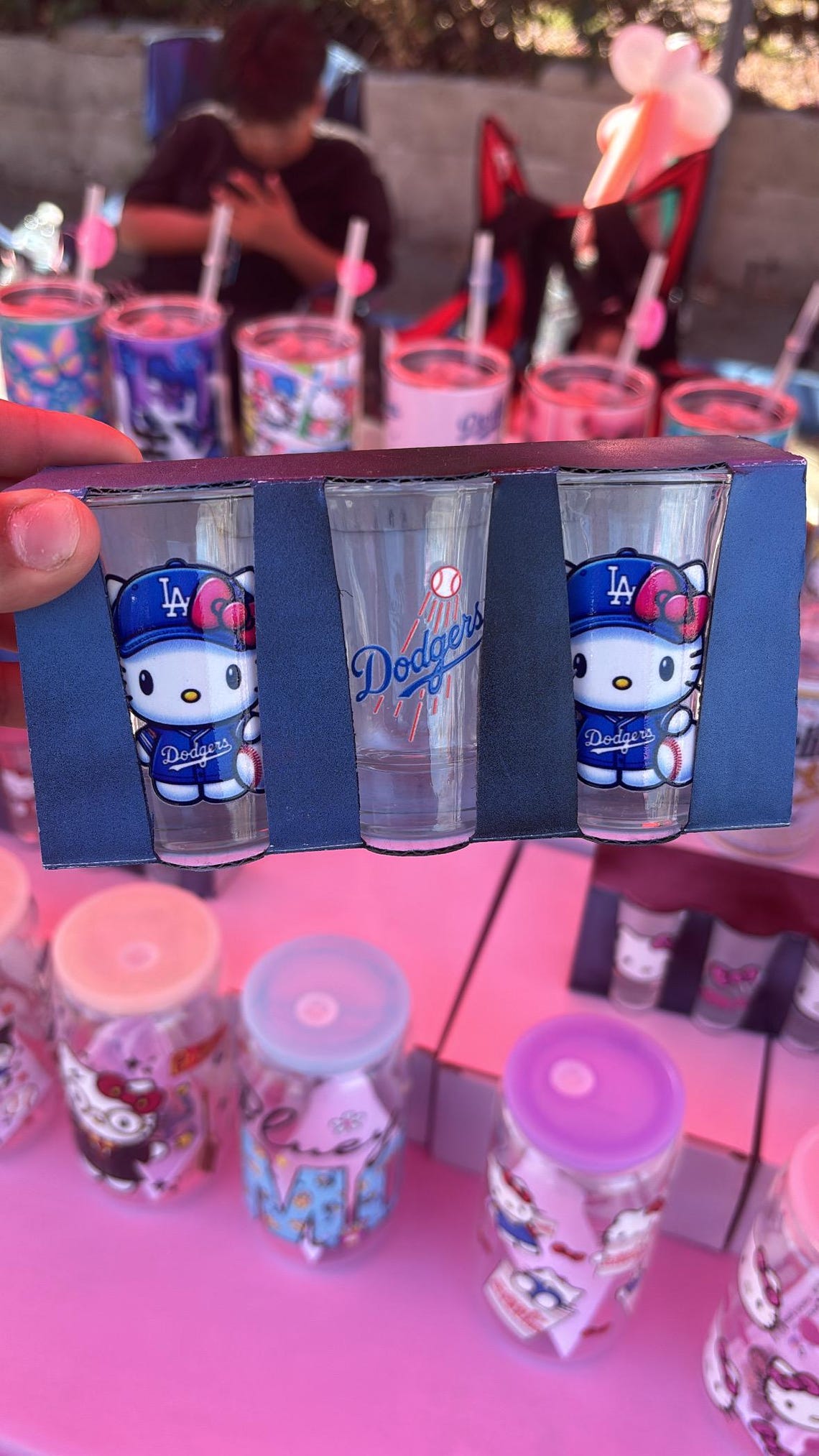 Kitty Baseball Inspired Set of Shot Glasses - Etsy