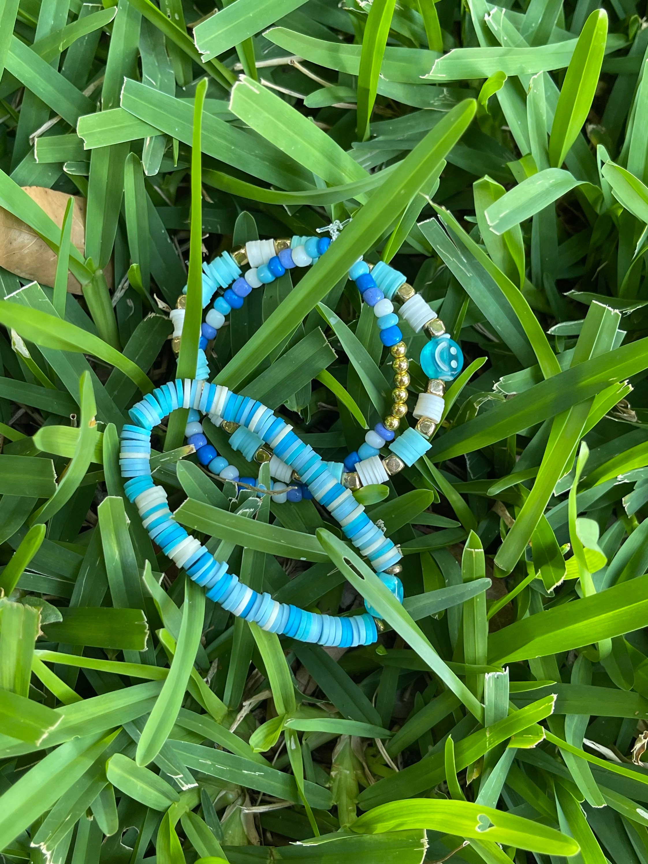 Blue Smiley Face Set - Etsy