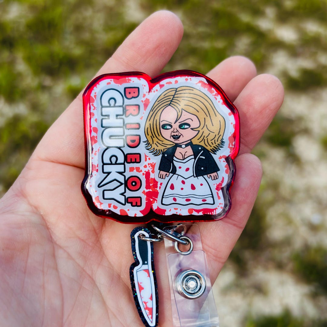 Halloween Badge Reel Bridge of Chucky - Etsy