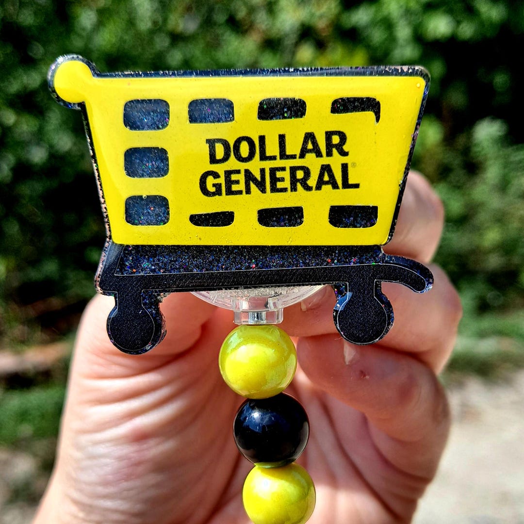 Dollar General Shopping Cart Id Badge Reel Holder Clip. - Etsy