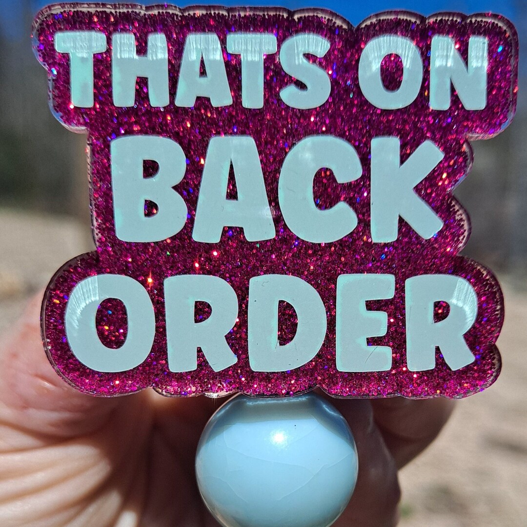 Funny Pharmacy Back Order Work Id Badge Reel Holder Clip. - Etsy