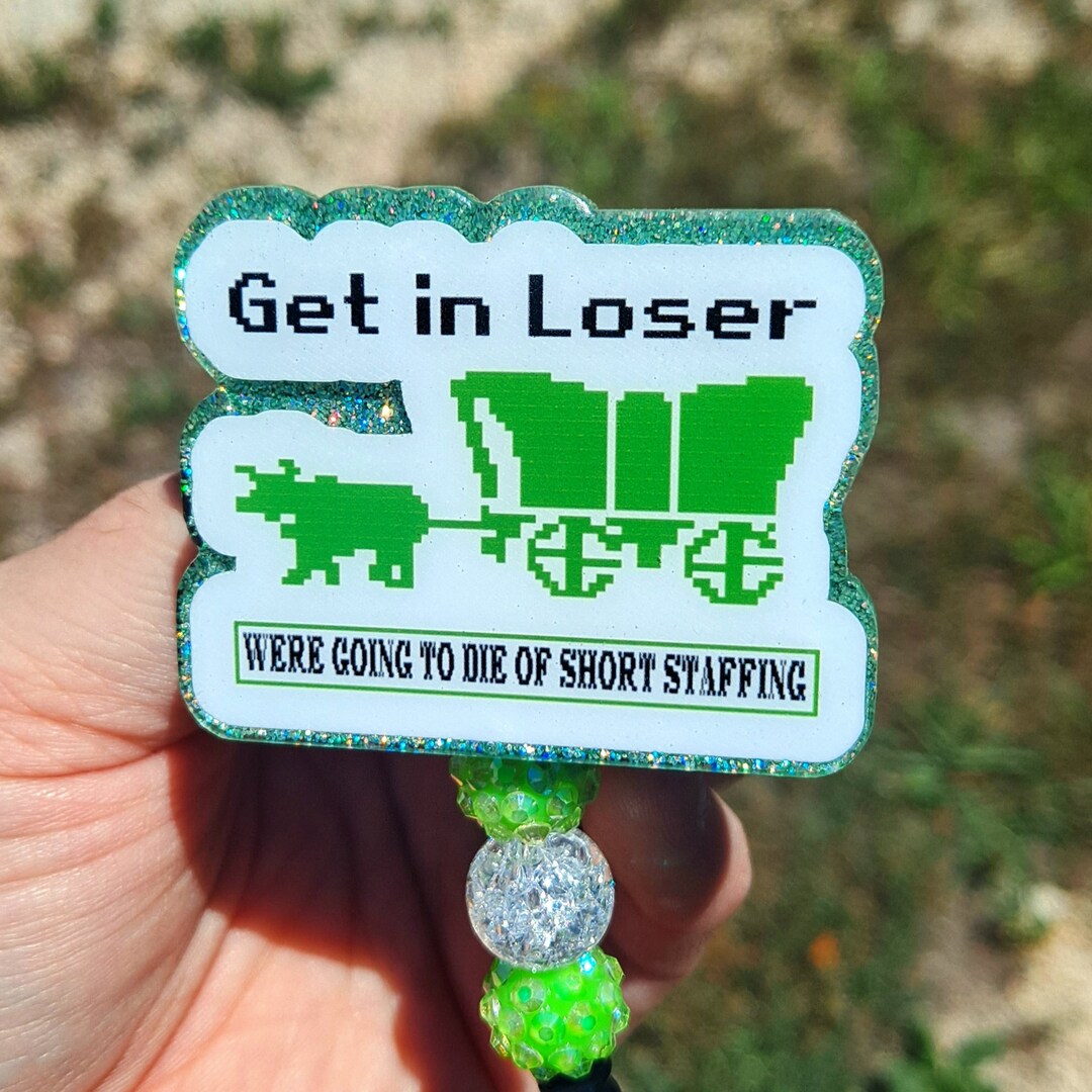 Funny Short Staff Work Id Badge Reel Holder Clip. - Etsy