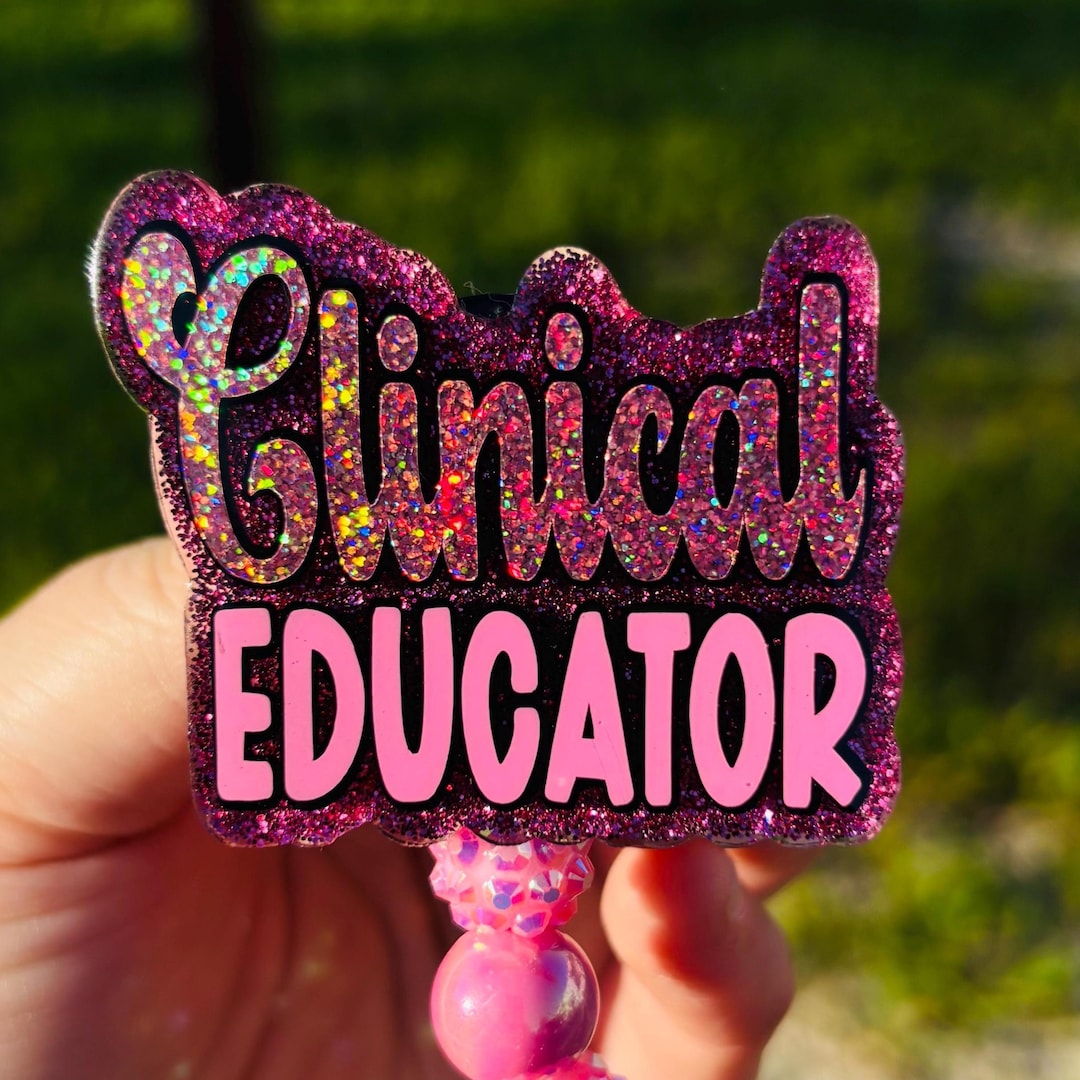 Clinical Educator Work Id Badge Reel - Etsy