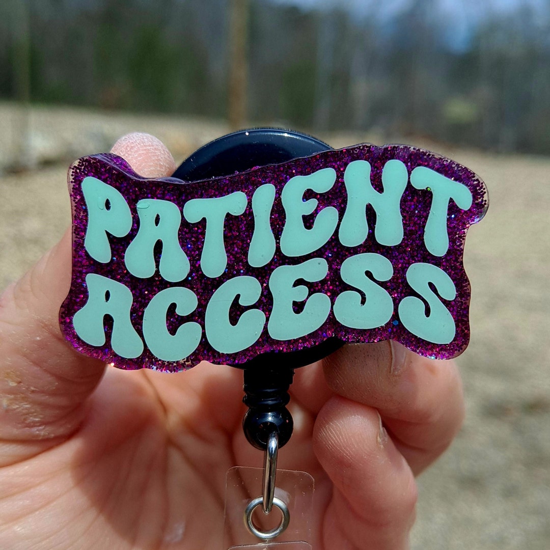 Patient Access Work Id Badge Reel Holder Clip. - Etsy