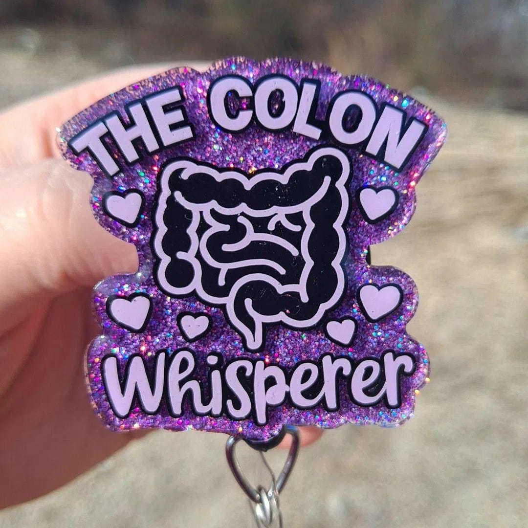 Funny Gi Nurse the Colon Whisperer Work Id Badge Reel - Etsy