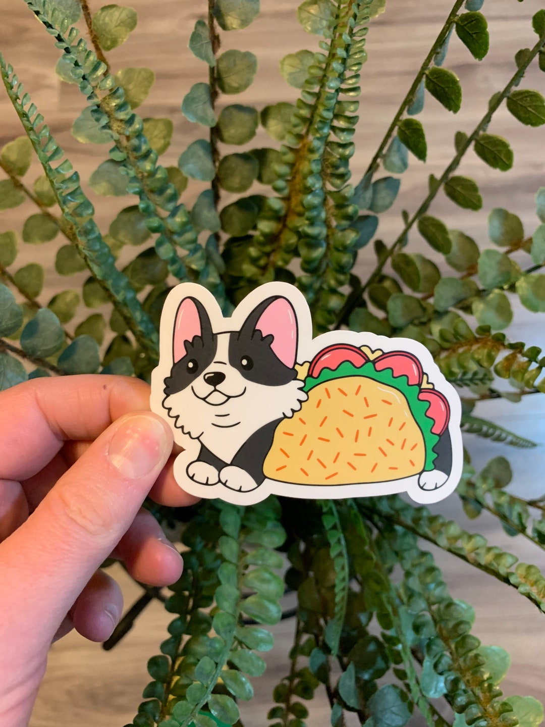 Taco Corgi , Corgi in a Taco, Corgi Sticker , Taco Sticker , Cute Food Sticker - Etsy