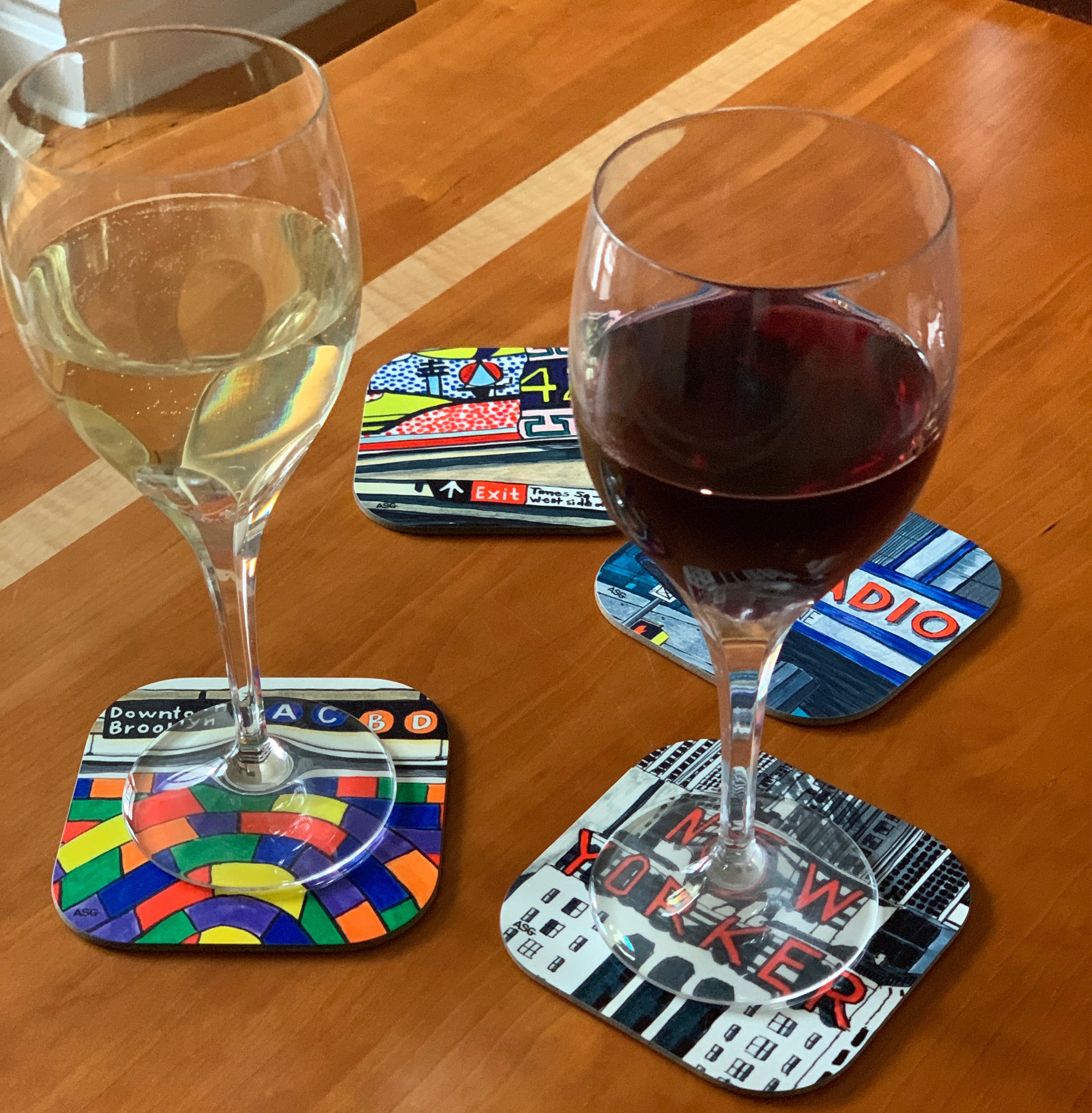 Set of 4 New York City Coasters of Midtown NYC Coasters - Etsy