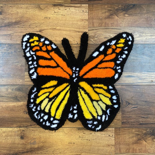 Handmade Lemon Rug, Hand Tufted Rug, Lemon Slice Rug, Small Rug ...