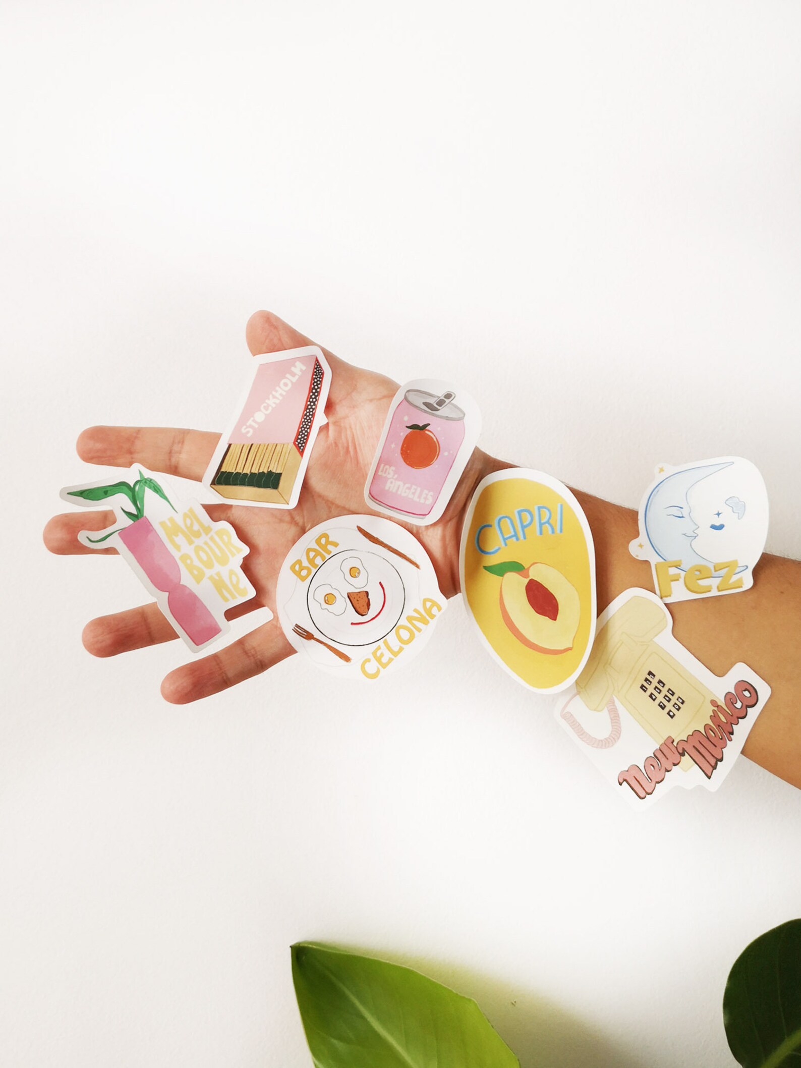 SET Illustrated Stickers + A5 Notepad Planner | Decorative Travel ...